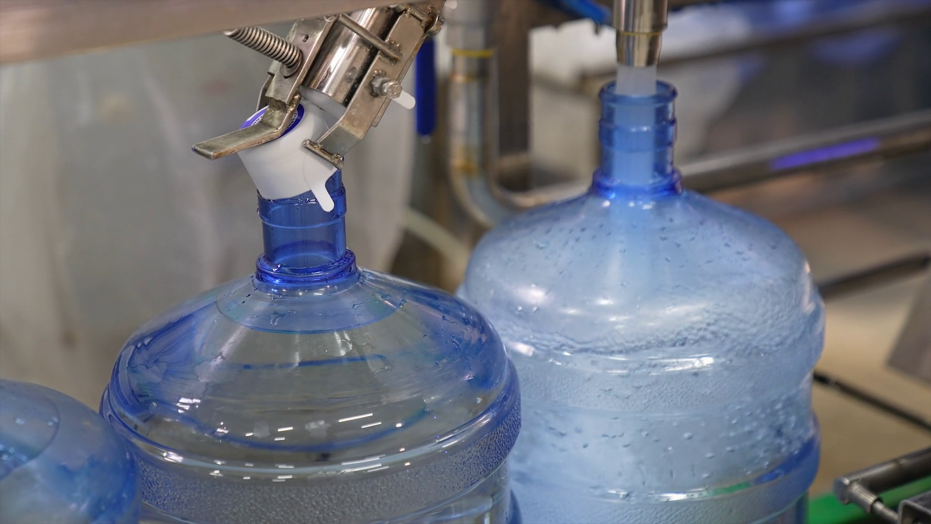 Quick Filling Of Bottles With Fresh Water Stock Footage SBV-352458987 ...