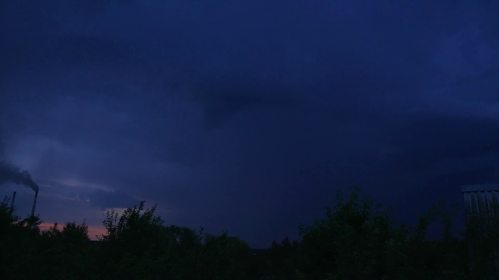 Storm Lightning In Rural Countryside Tops Of Stock Footage SBV ...