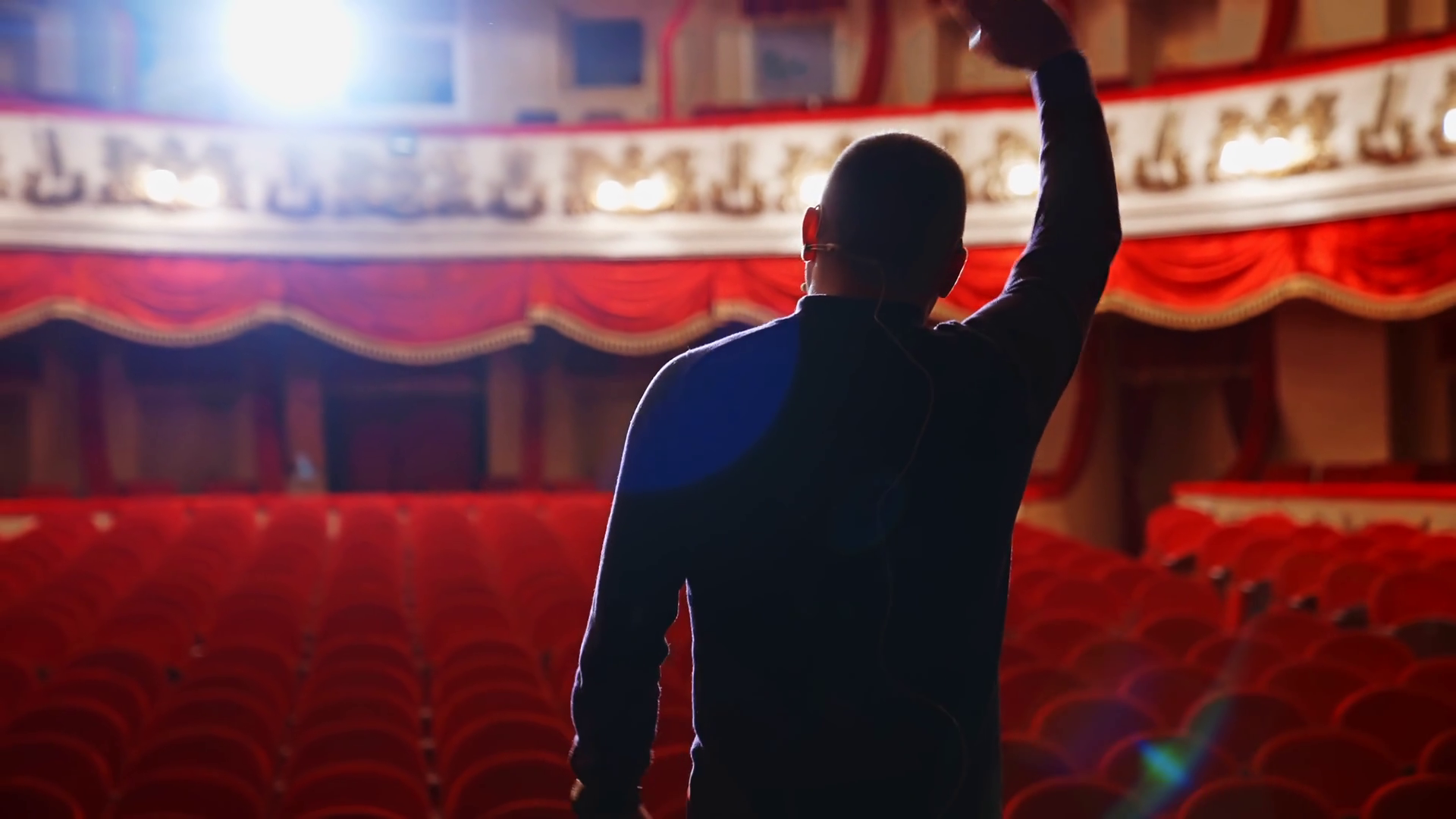 Theater Auditorium With People Actor On Stock Footage SBV-352890938 ...