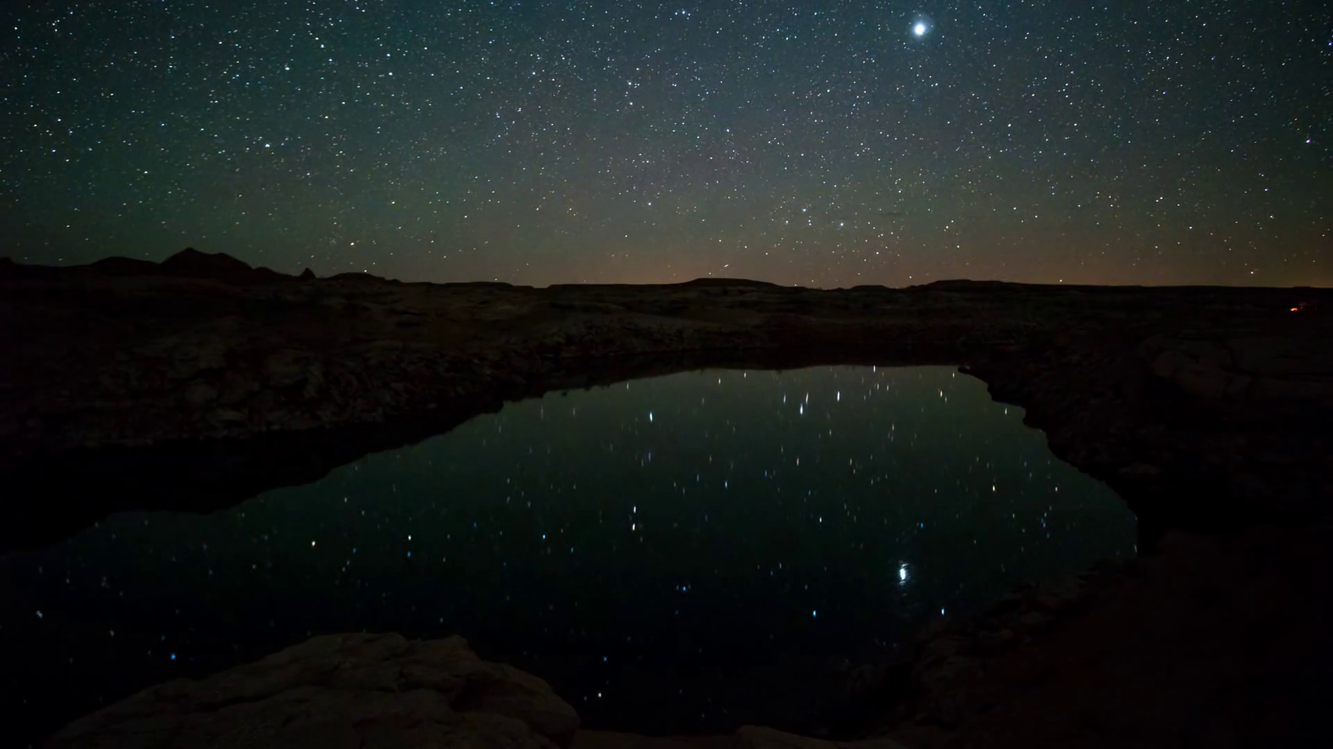 Star Time Lapse Over Lake Powell Airplanes Stock Footage SBV-348657297 ...