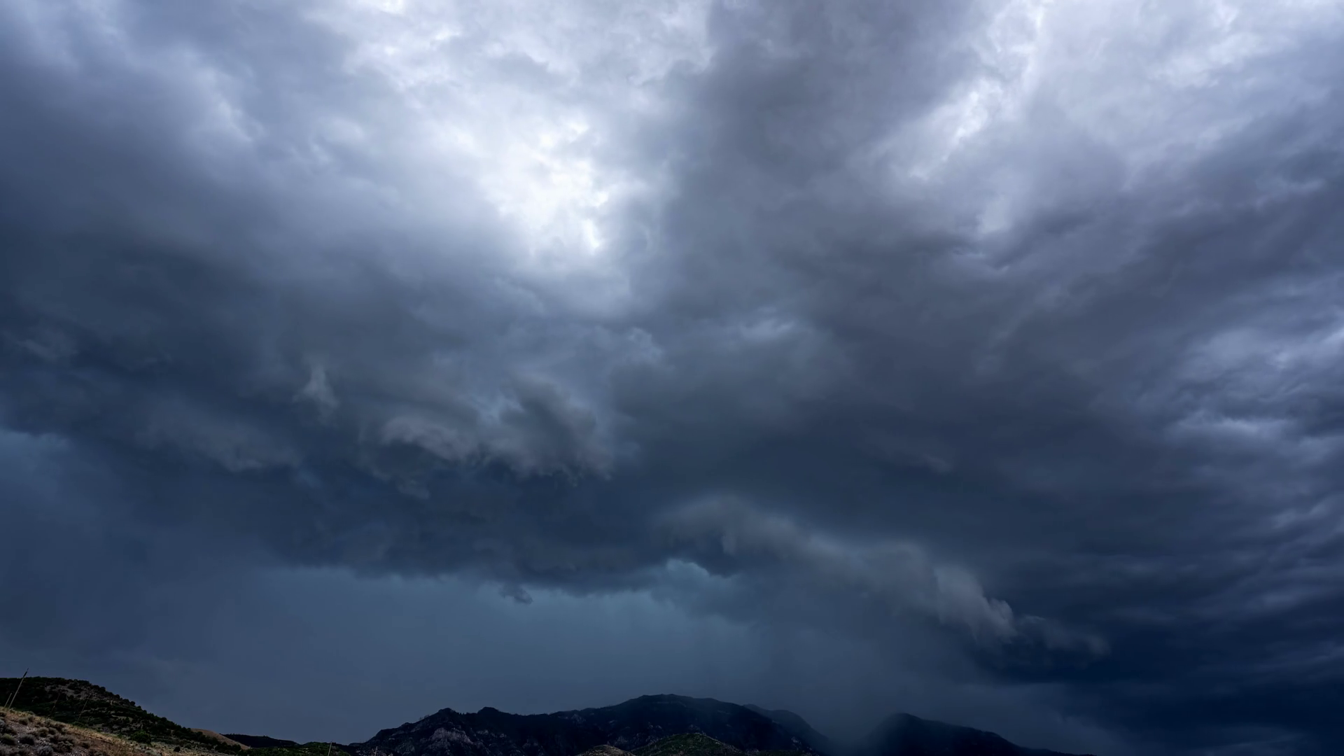 Timelapse Of Dramatic Storm Rolling Over Stock Footage SBV-348477836 ...