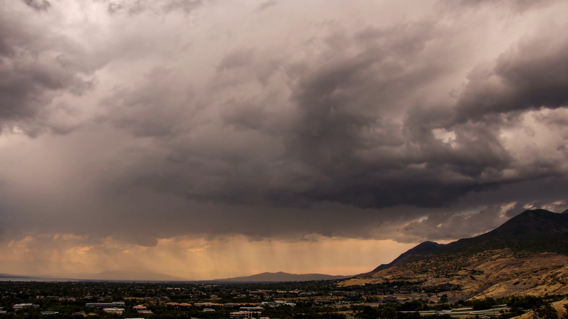 Time Lapse Of Dramatic Clouds Moving Through Stock Footage SBV ...