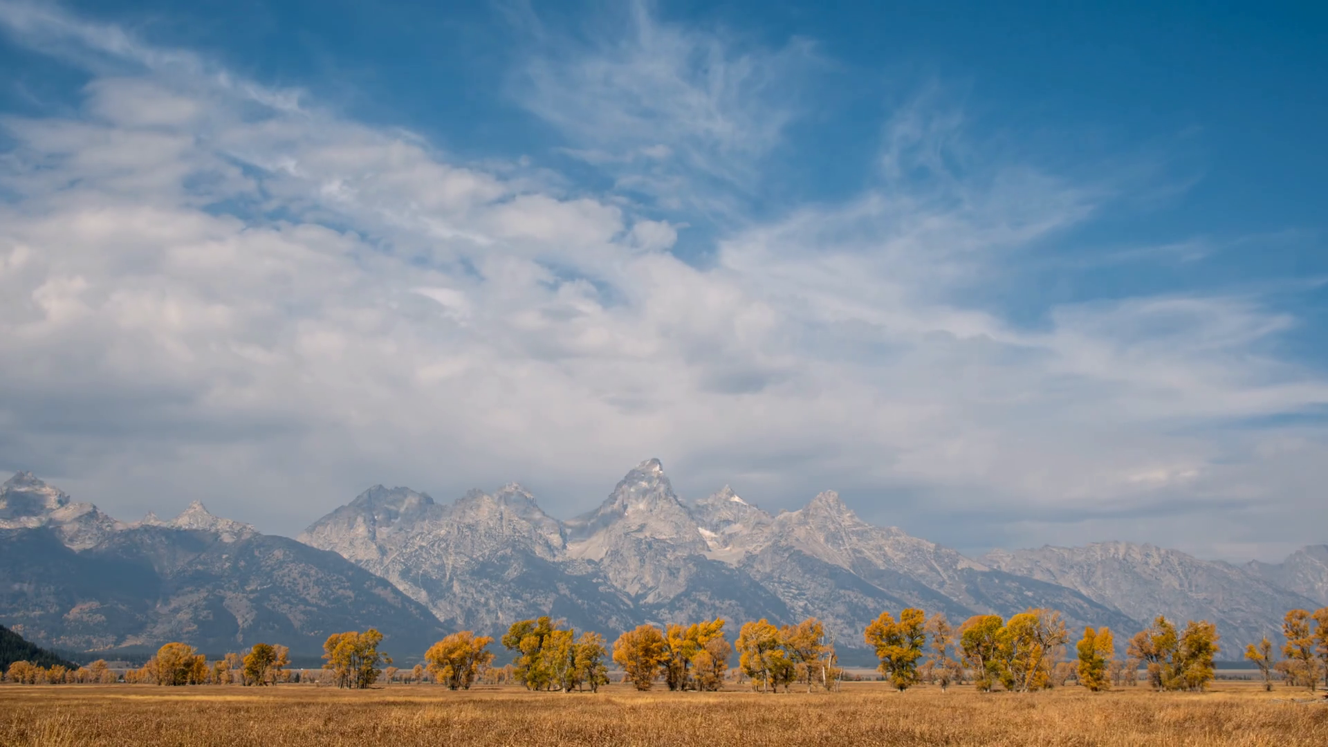 Time Lapse Looking At Grand Tetons During Stock Footage SBV-348563456 ...