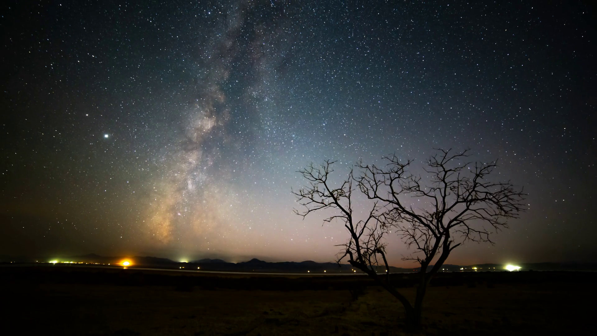 Time Lapse Of Milky Way Moving Through Sky Stock Footage SBV-348563506 ...