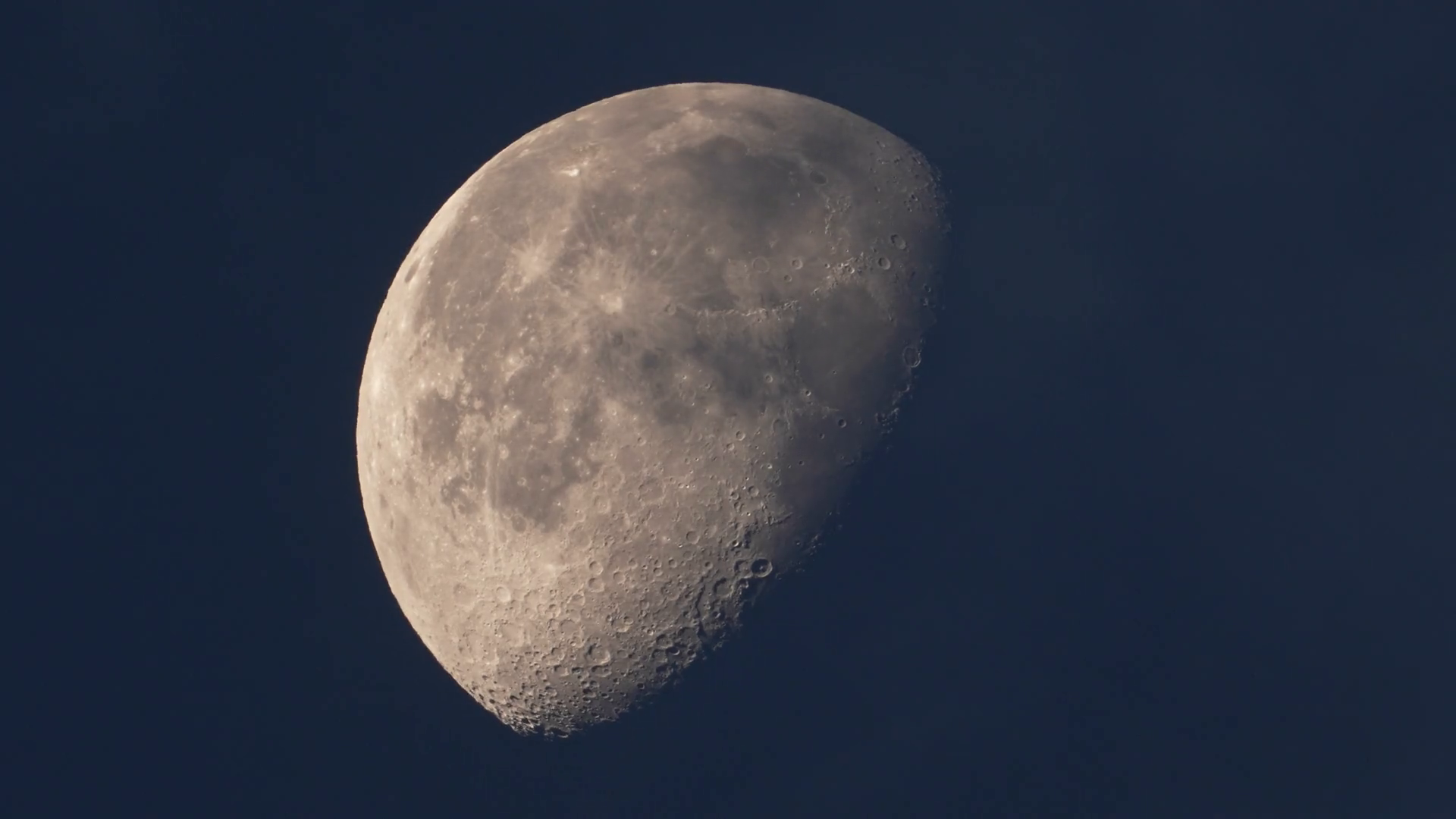 Clouds Moving Over Moon During Waning Stock Footage SBV-348476586 ...