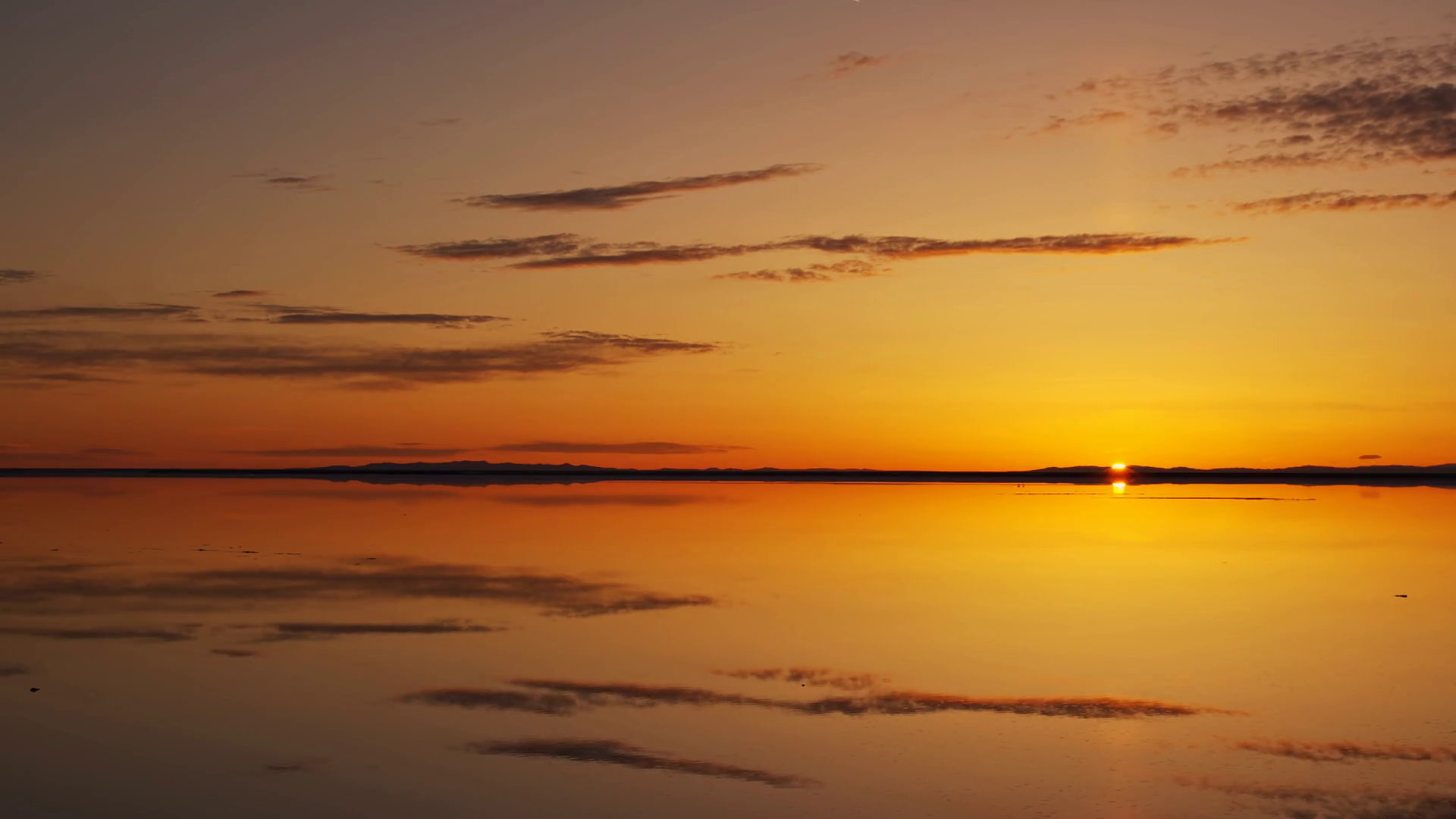 Sun Rising Over Horizon Reflecting Sky At Stock Footage SBV-348556969 ...