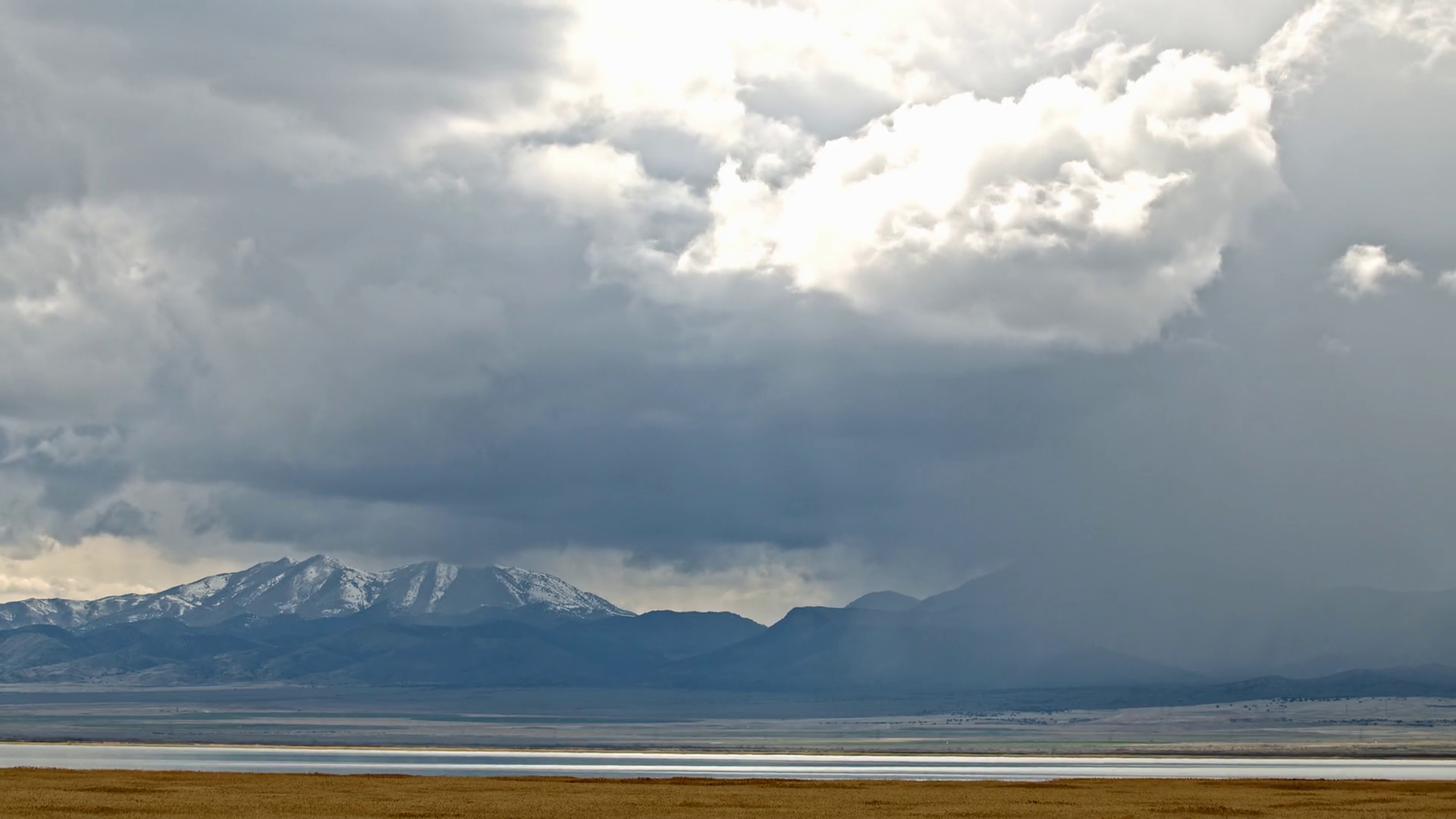 Storm Rolling Over Mountains Through Stock Footage SBV-348571765 ...