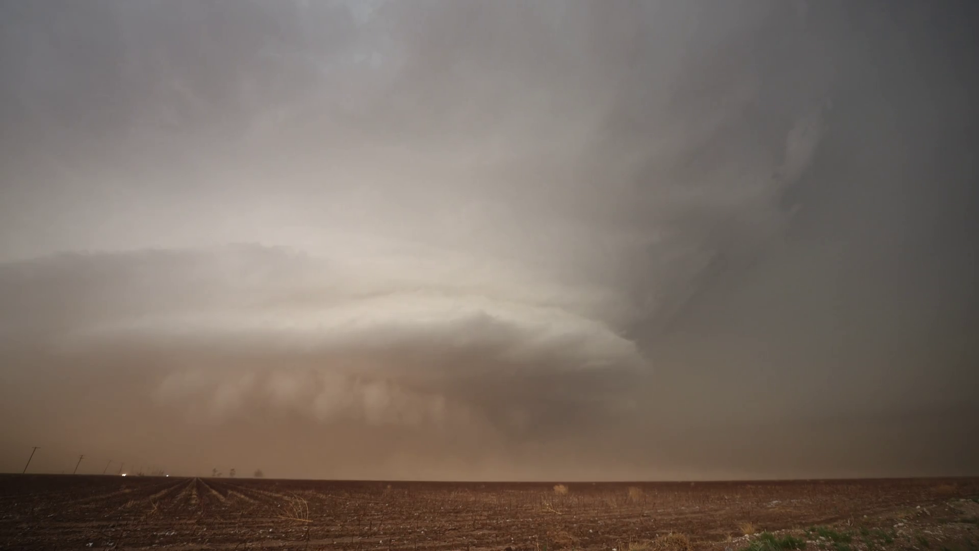 Supercell Storm Moving Through Texas Stock Footage SBV-348404606 ...