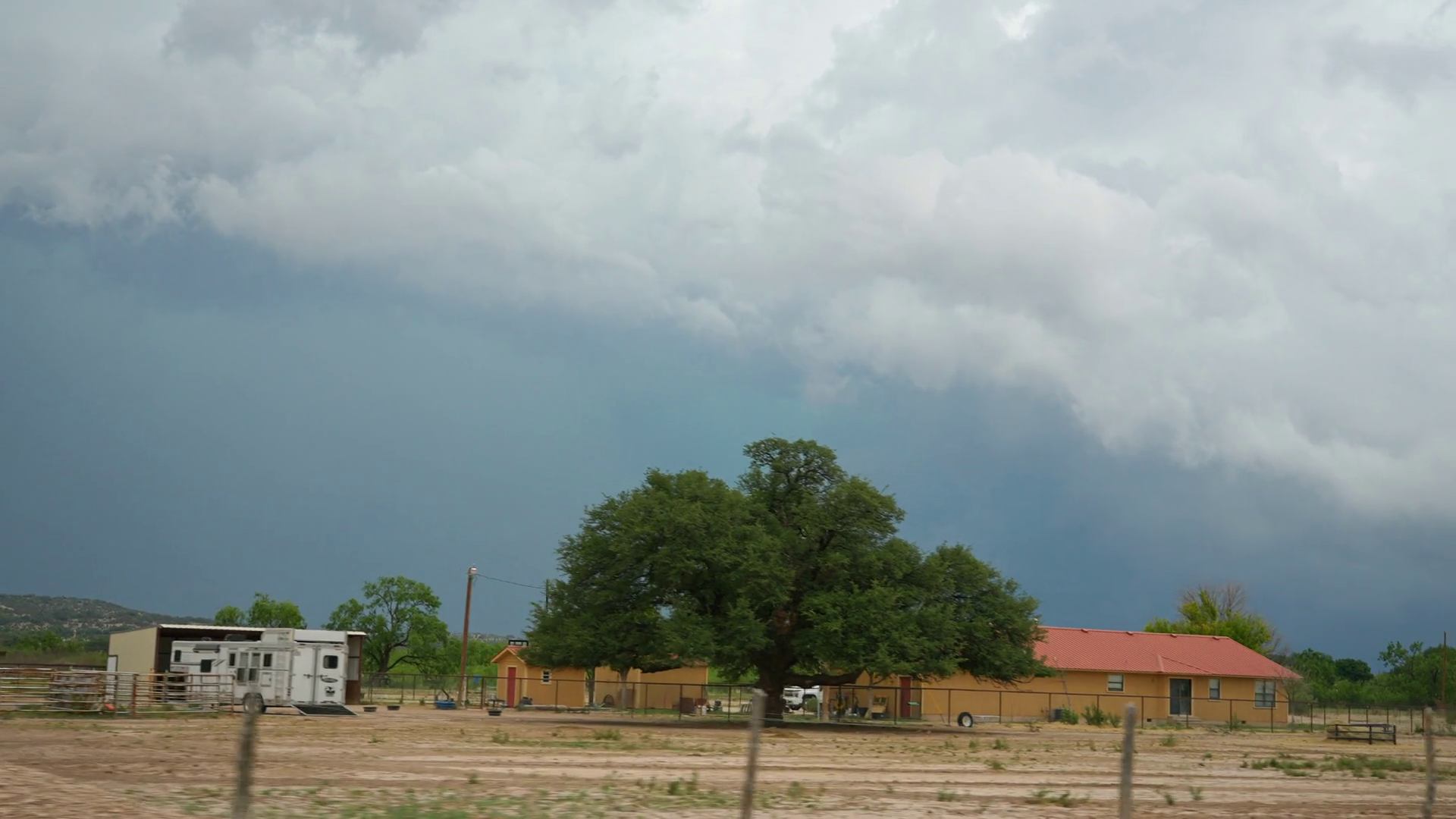View Of Dangerous Rain Storm From Vehicle Stock Footage SBV-348404691 ...
