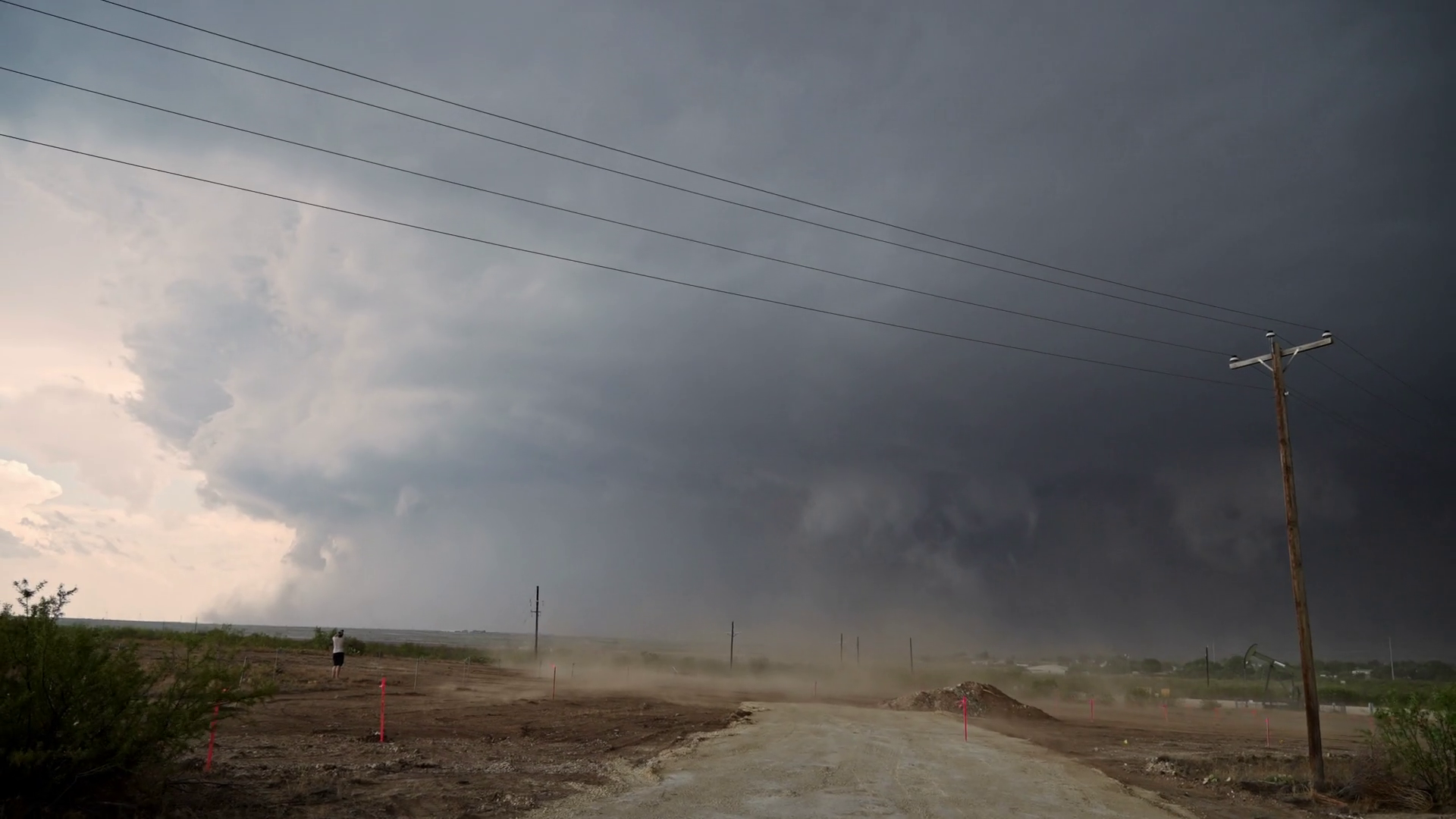 Dirt Blowing Across Landscape Dangerous Stock Footage SBV-348404729 ...