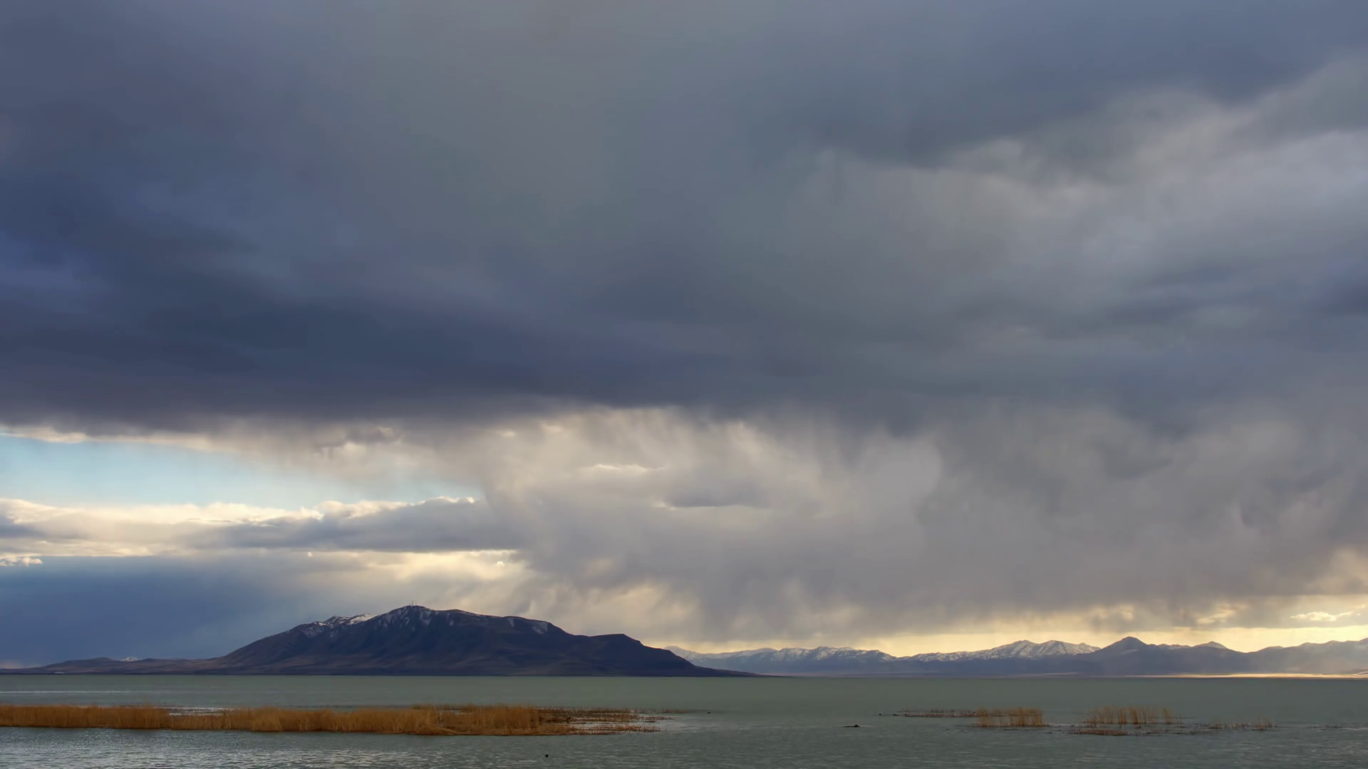 Storm Clouds Rolling Through Sky Over Utah Stock Footage SBV-348557743 ...