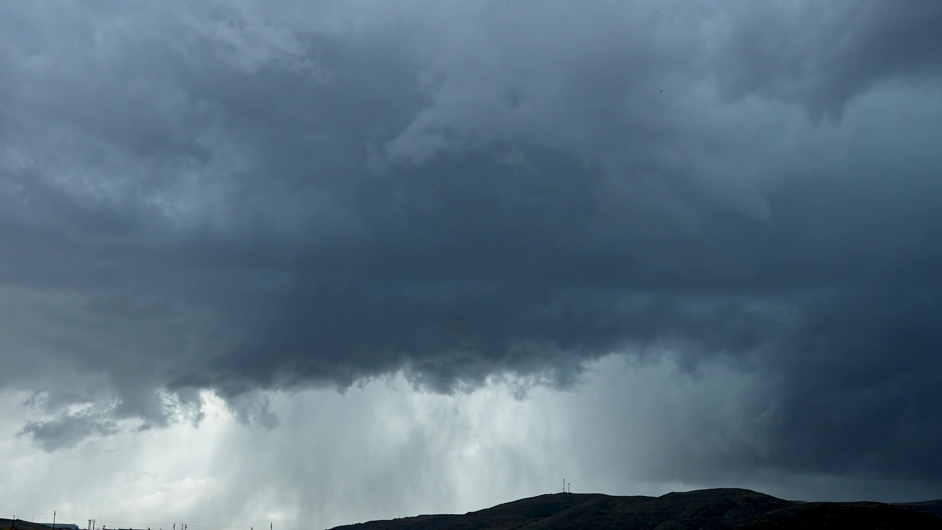 Dangerous Rain Storm Rolling Over Utah Stock Footage SBV-348477799 ...