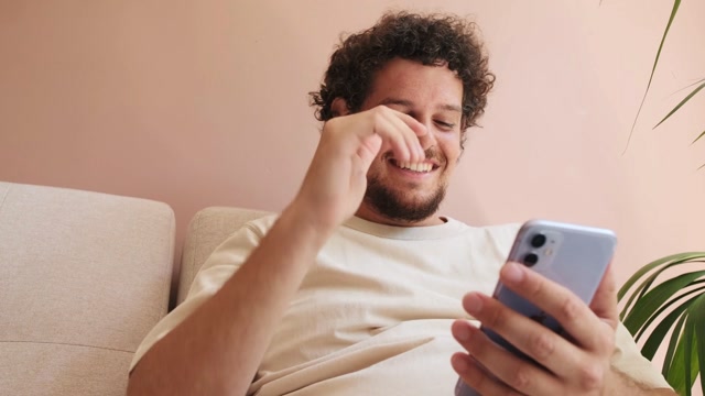 Receiving Toxic Text Message Close Up Of Phone Stock Footage: Royalty ...