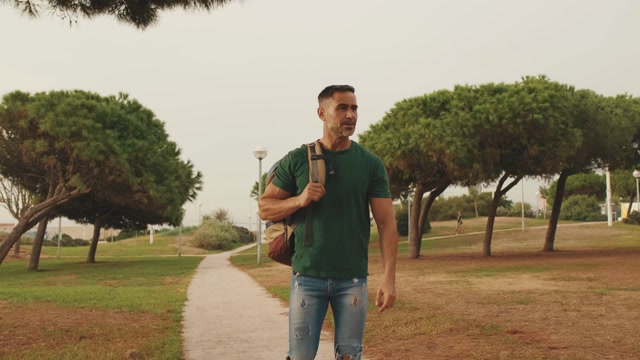 Man Slow Motion Walk Stock Footage: Royalty-Free Video Clips - Storyblocks