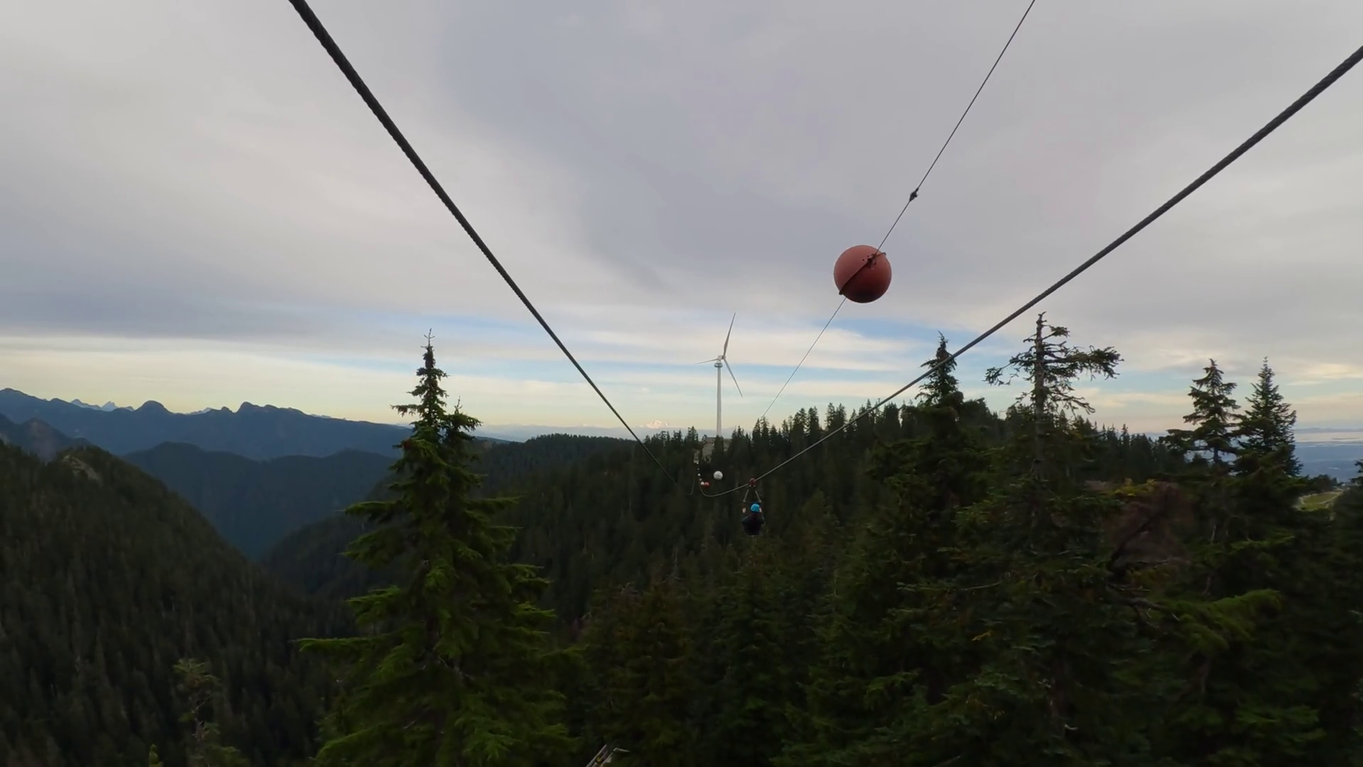 Adventure Woman Riding On Zipline Extreme Stock Footage SBV-348613255 ...