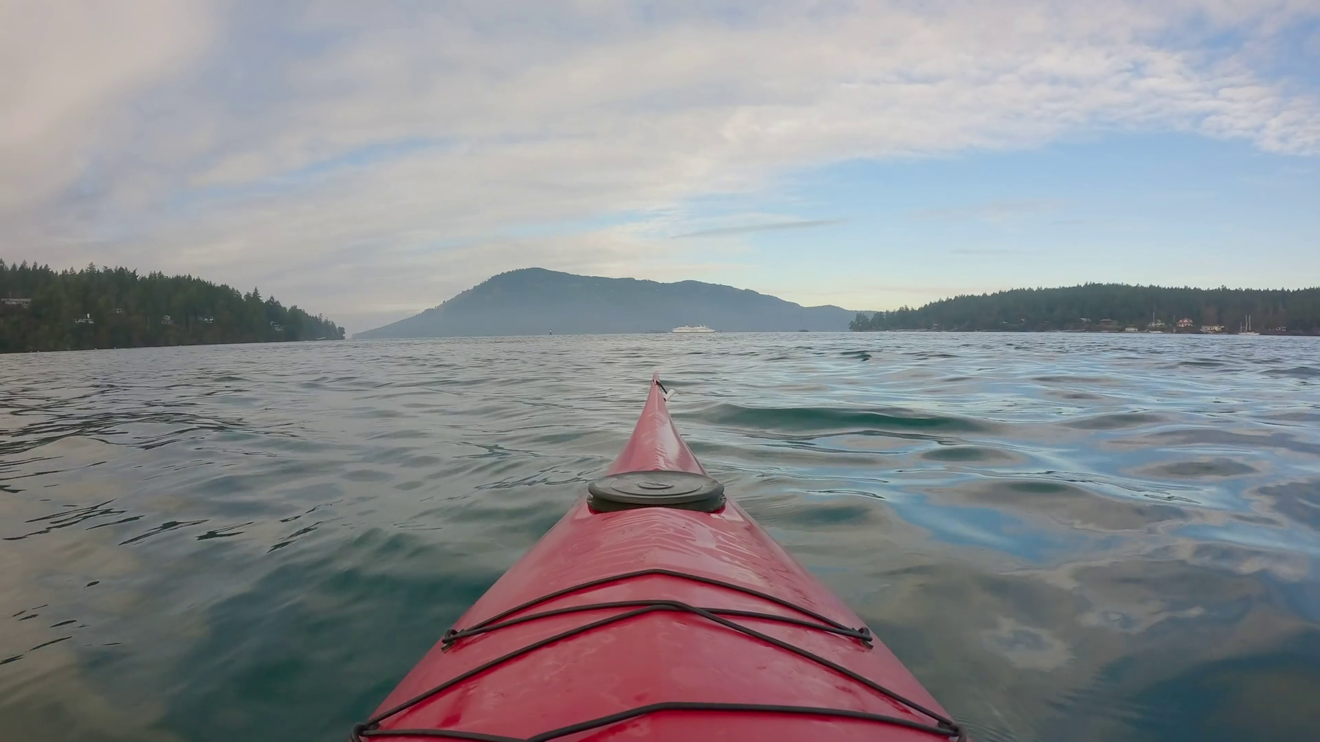Man Kayaking In Morning On Calm Ocean Waters Stock Footage SBV ...