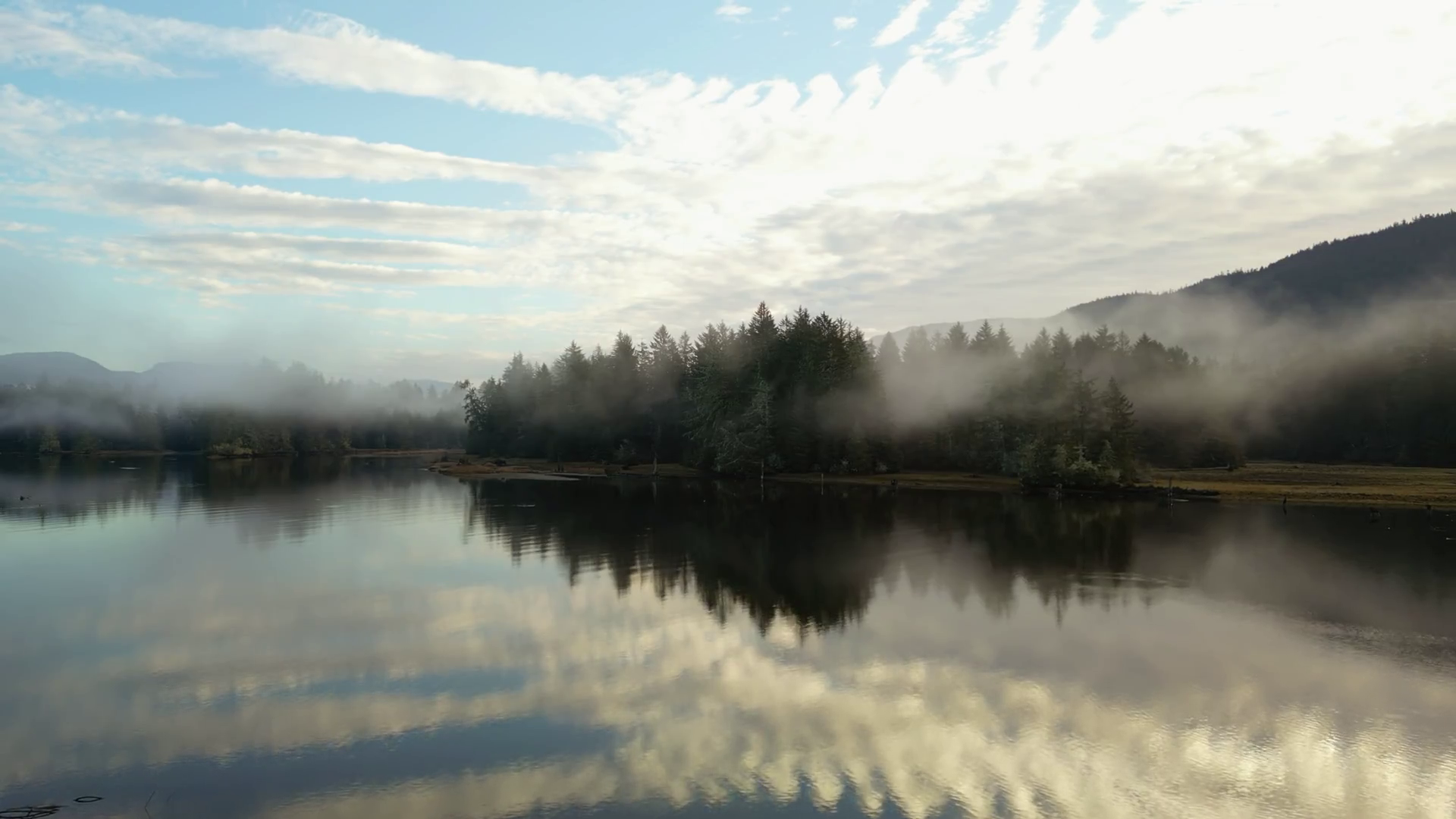 River Trees In Valley Mountains Canadian Stock Footage SBV-348852930 ...