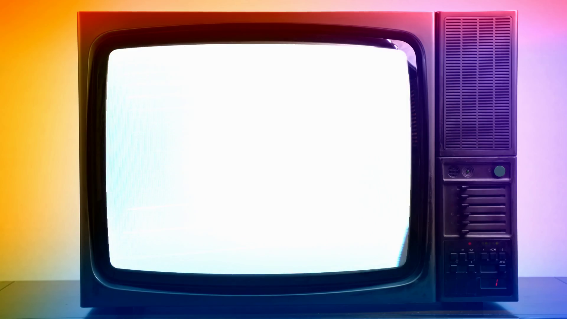 Retro Television Against Colourful Stock Footage SBV-347730600 ...