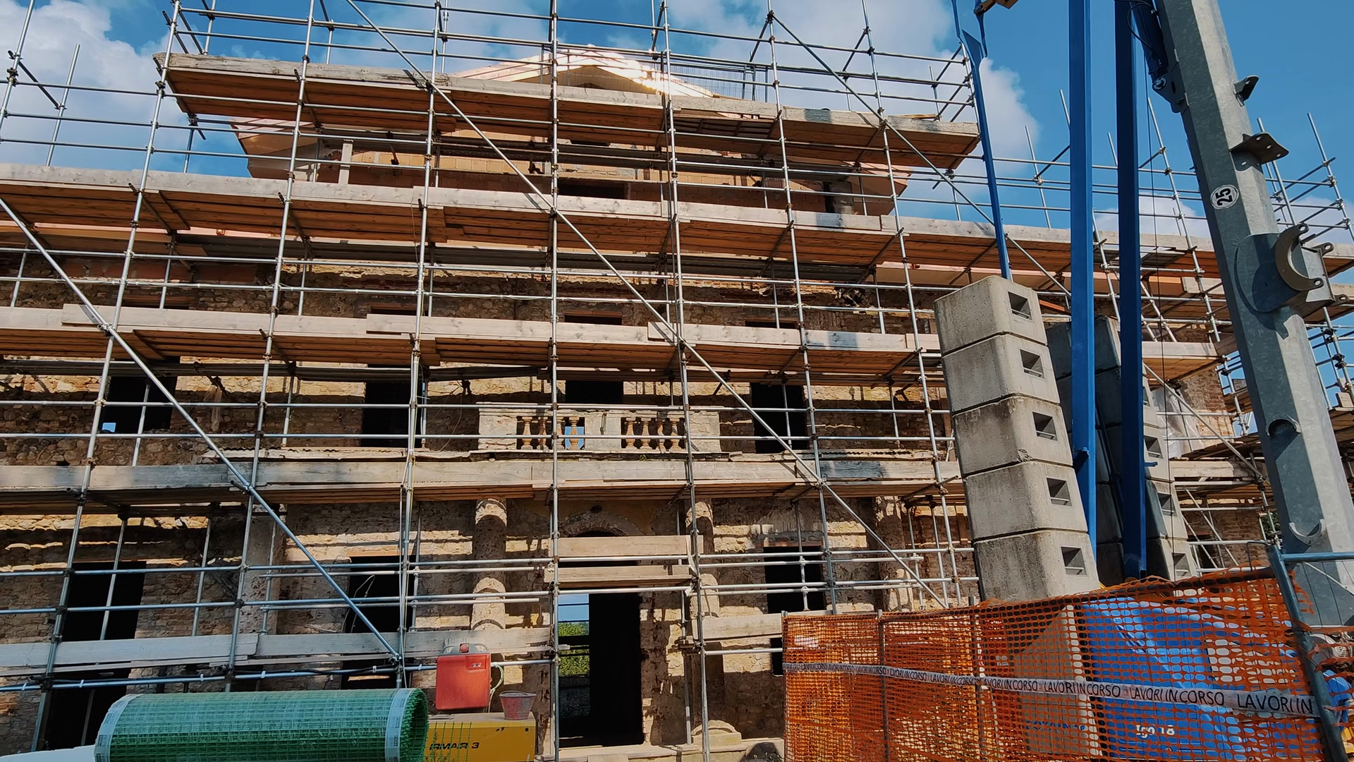 Restoration Of Historic Building Featuring Stock Footage SBV-353806787 ...