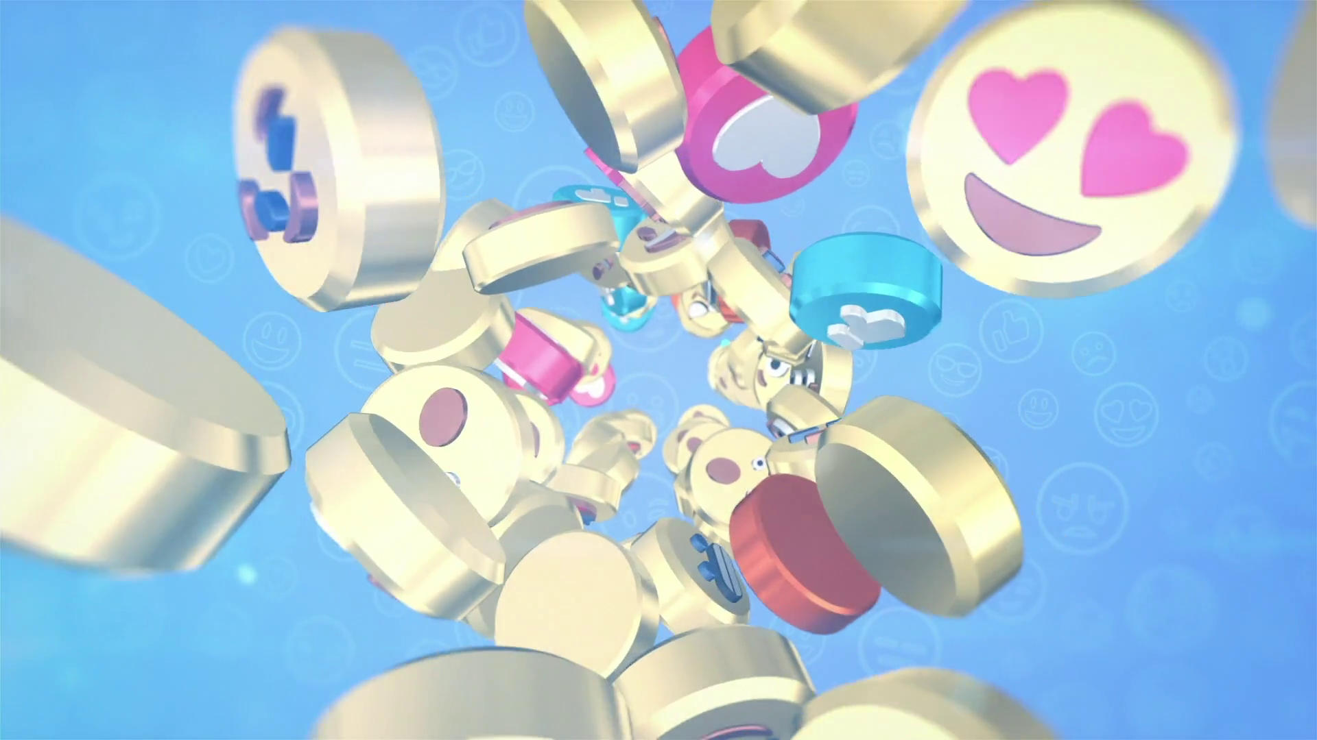 Emoji Social Media Logo Intro Template SBV-347618655 - Storyblocks