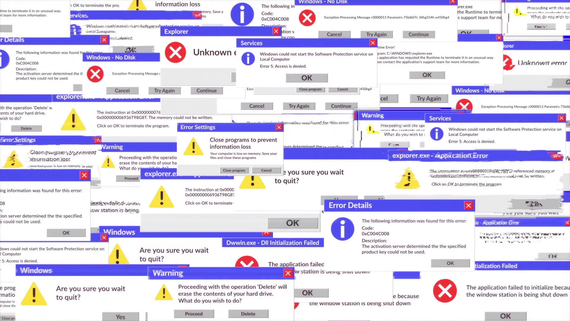 Apple Motion Template: Glitch Old System Error Logo - Fcpx SBV ...