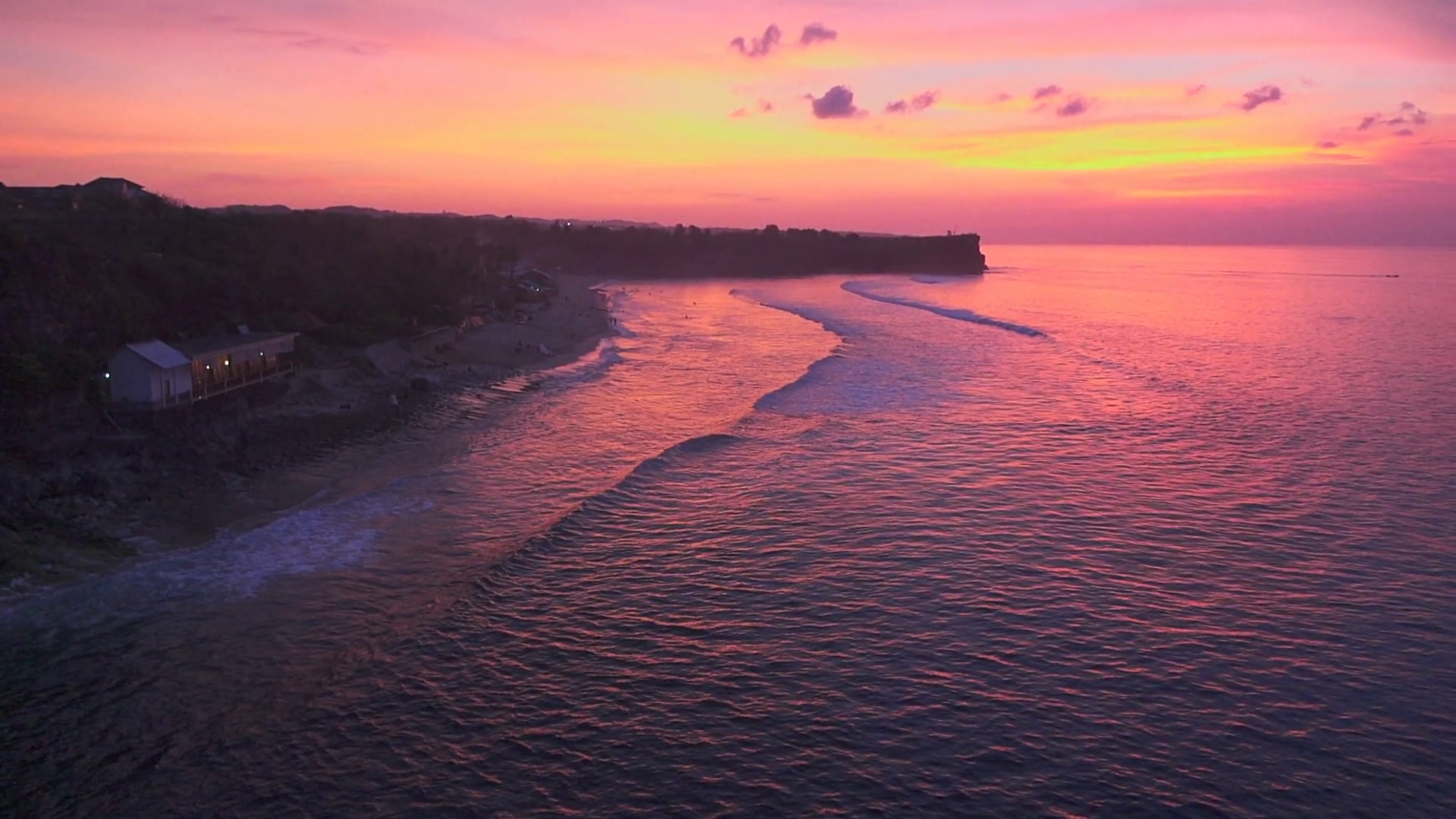 Bali Indonesia Balangan Beach Cliff Sunset Stock Footage SBV-333603301 ...