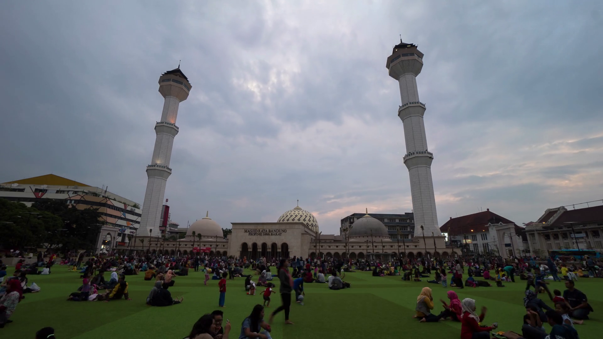 Bandung City West Java Indonesia Masjid Raya Stock Footage SBV ...