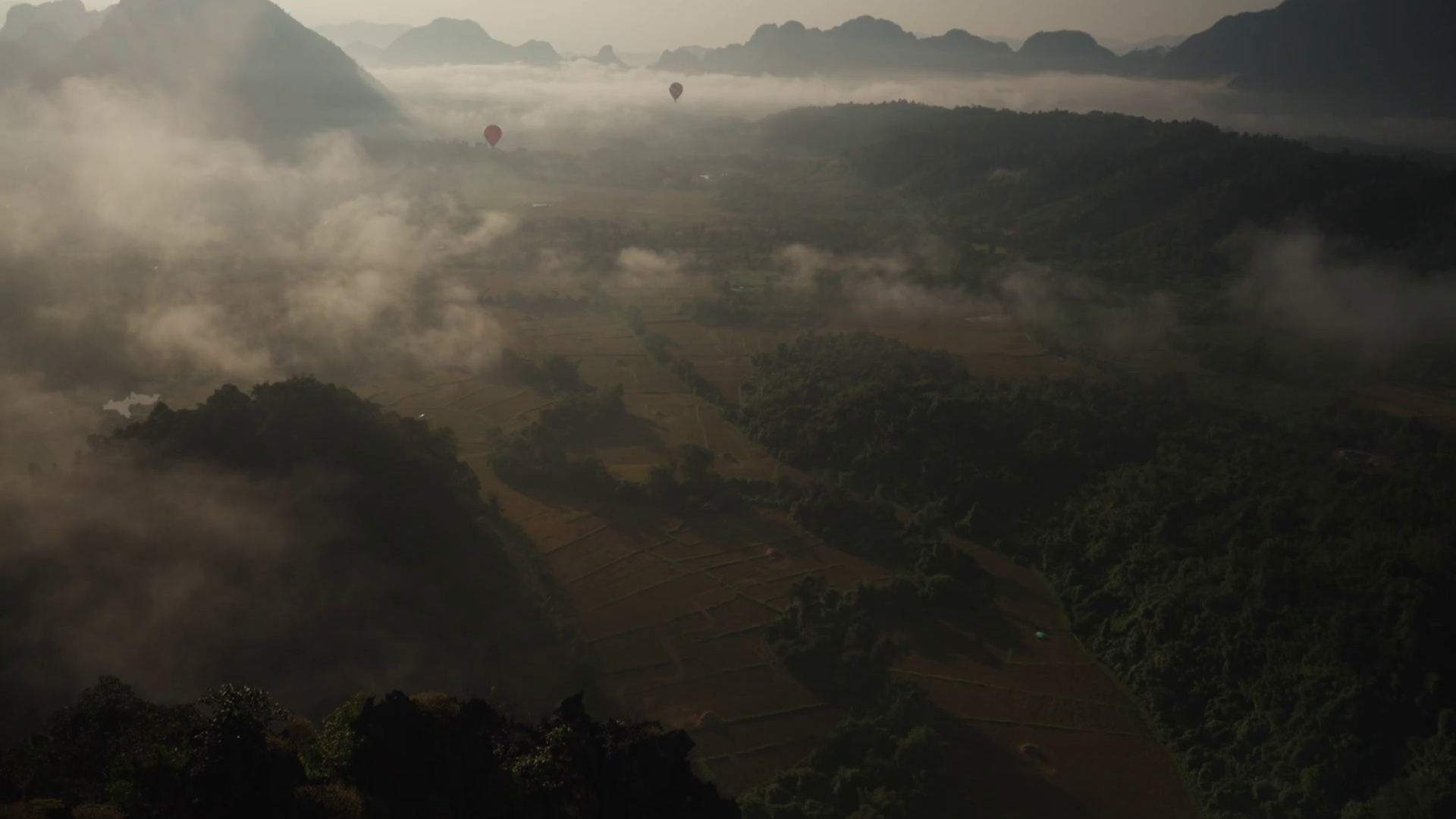 View From Top Of Nam Xay Viewpoint Sunrise Stock Footage SBV-348780716 ...