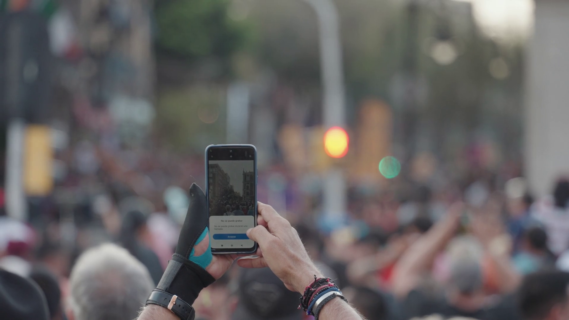 Close Up Phone Recording Crowd Dead Grand Stock Footage SBV-348744879 ...