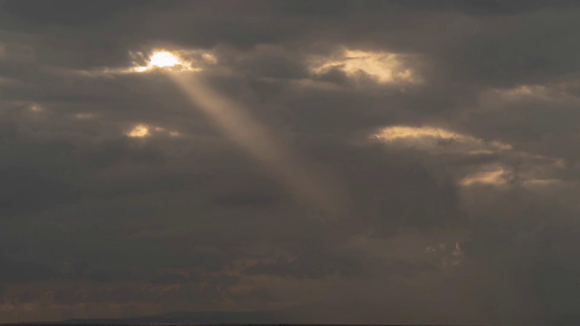 Cloudy Morning Sunrise On Beach Ray Of Light Stock Footage SBV ...