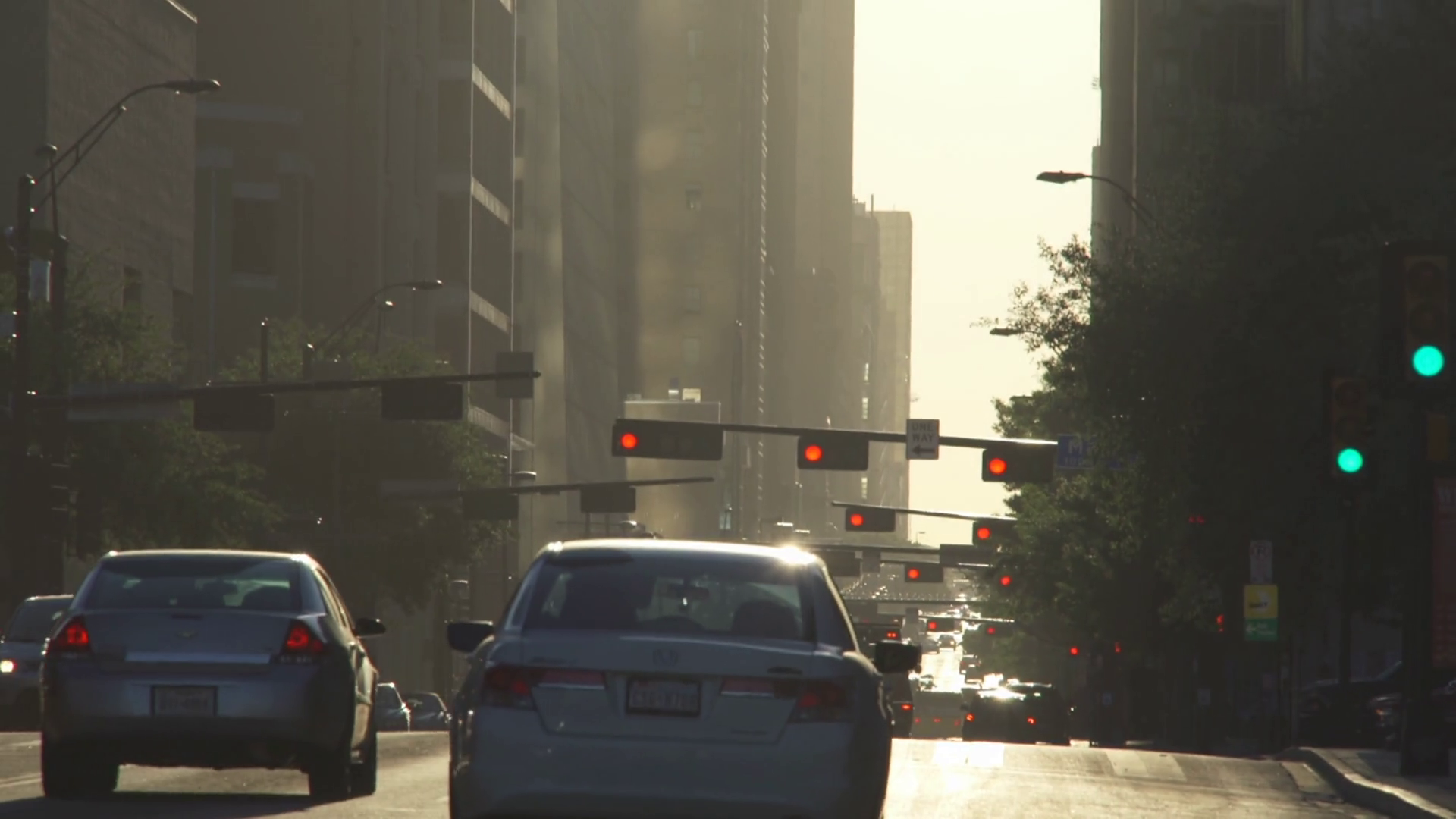 Dallas Downtown Traffic 02 Traffic Light Stock Footage SBV-327989321 ...