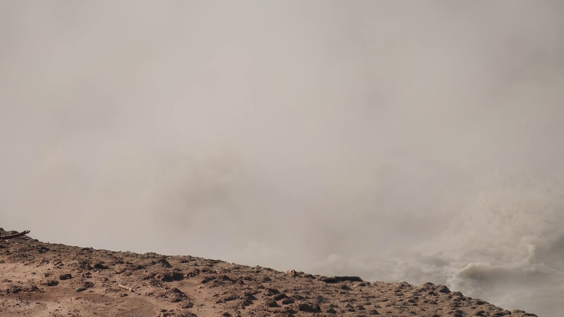 Mud Volcano Trail Hot Springs Geyser In Stock Footage SBV-347235180 ...