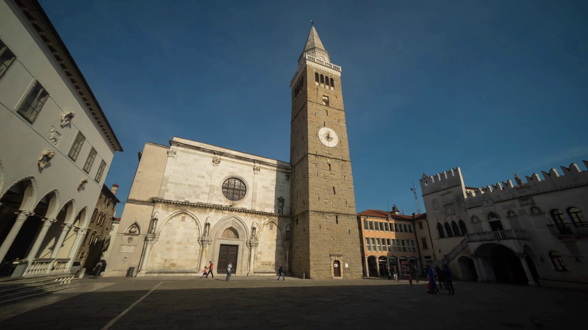 Koper Slovenia Piazza Tito Square Cathedral Stock Footage SBV-338762397 ...