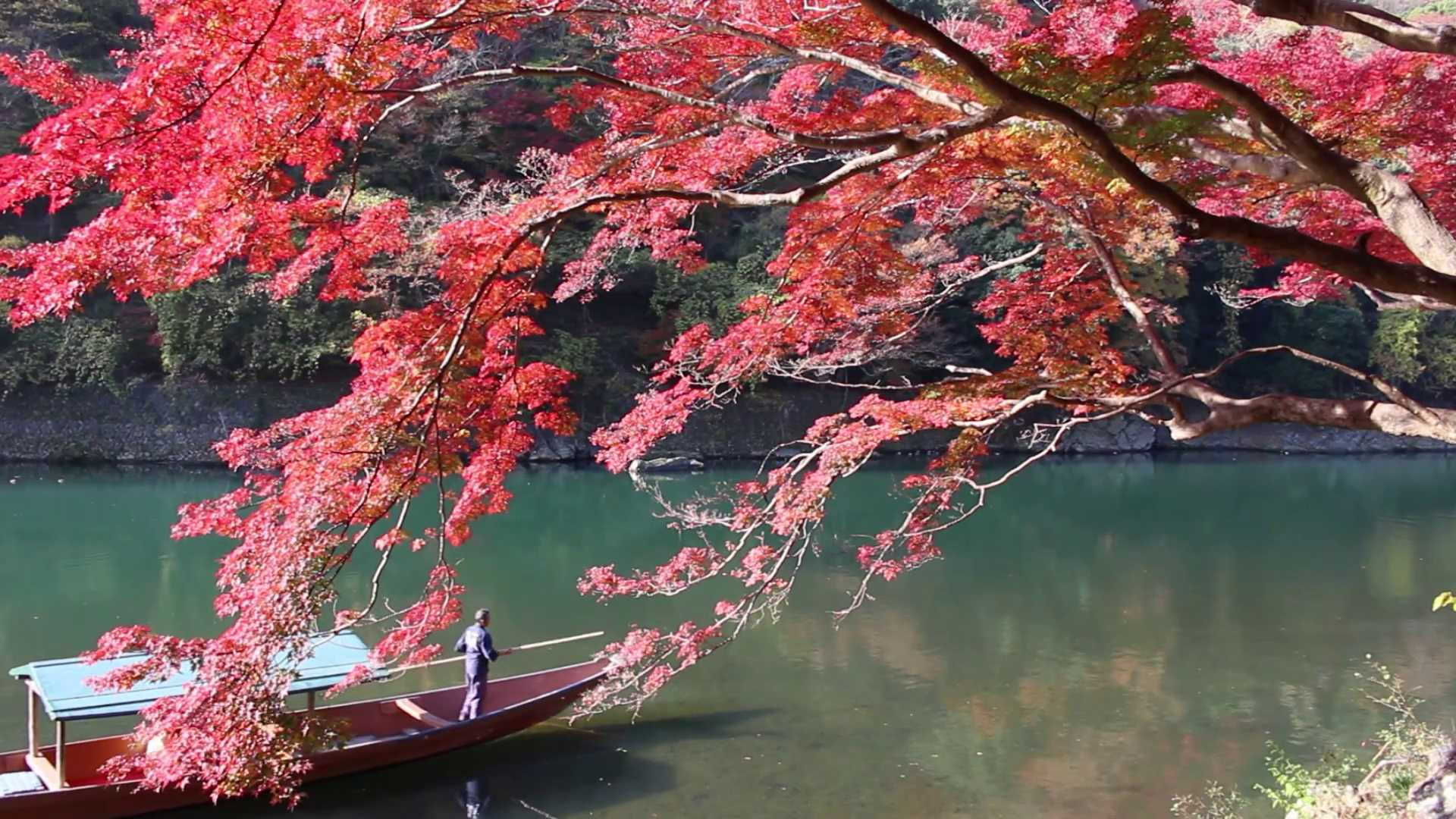 River Boat Ride In Arashiyama Kyoto Japan Stock Footage SBV-328166343 ...