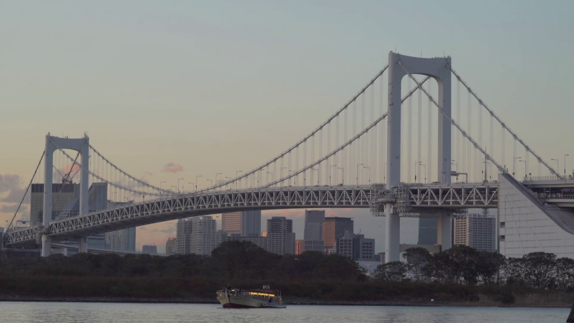 Tokyo Japan Rainbow Bridge Daiba Odaiba Stock Footage SBV-328210517 ...