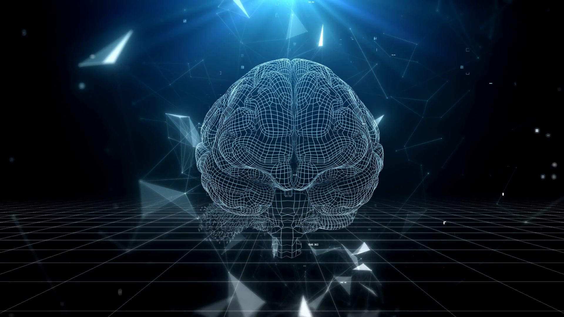 Ai Brain Digital Plexus Background Loop Stock Motion Graphics SBV ...