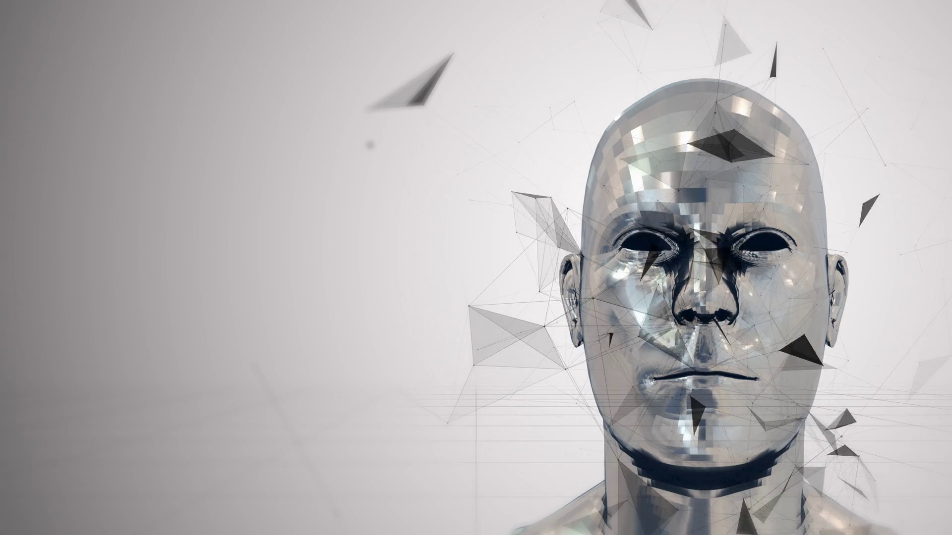 Transforming Ai Head Digital Background Loop Stock Motion Graphics SBV ...