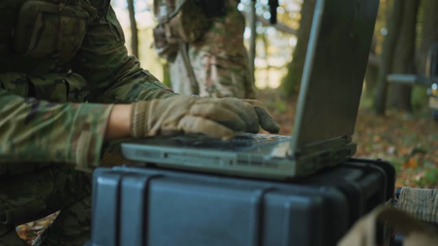 Soldier Typing Stock Footage: Royalty-Free Video Clips - Storyblocks