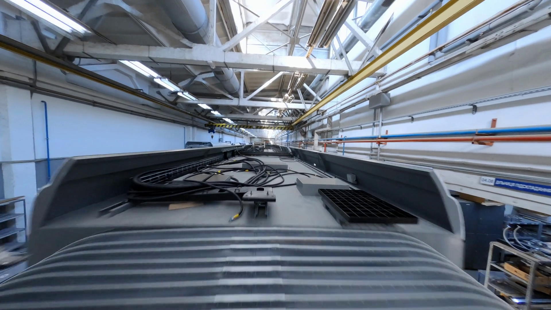 View Of Tram Transport Factory Tram Inside Stock Footage SBV-352134466 ...