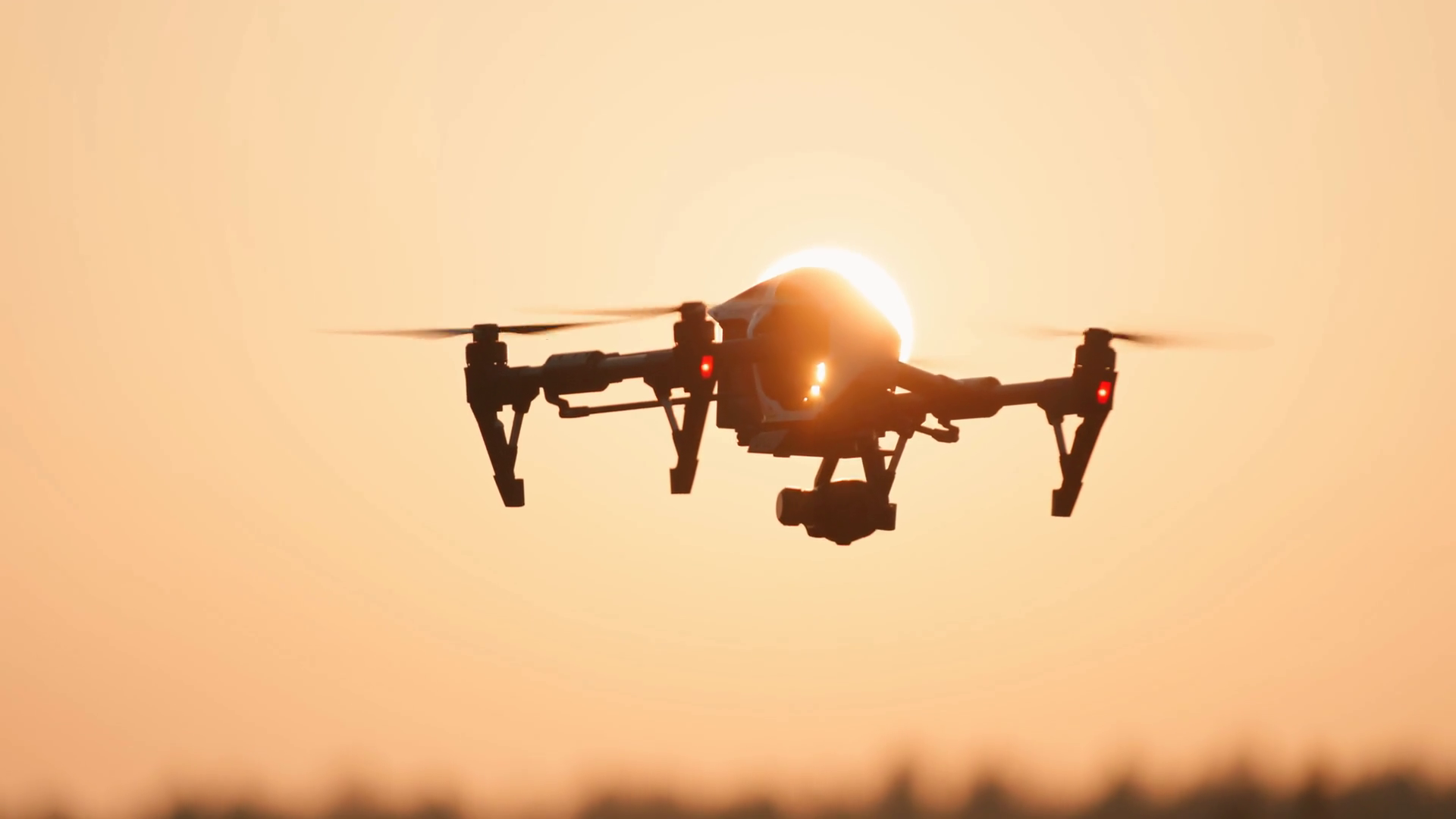 Flying Copter Black Drone Monitoring Farming Stock Footage SBV ...