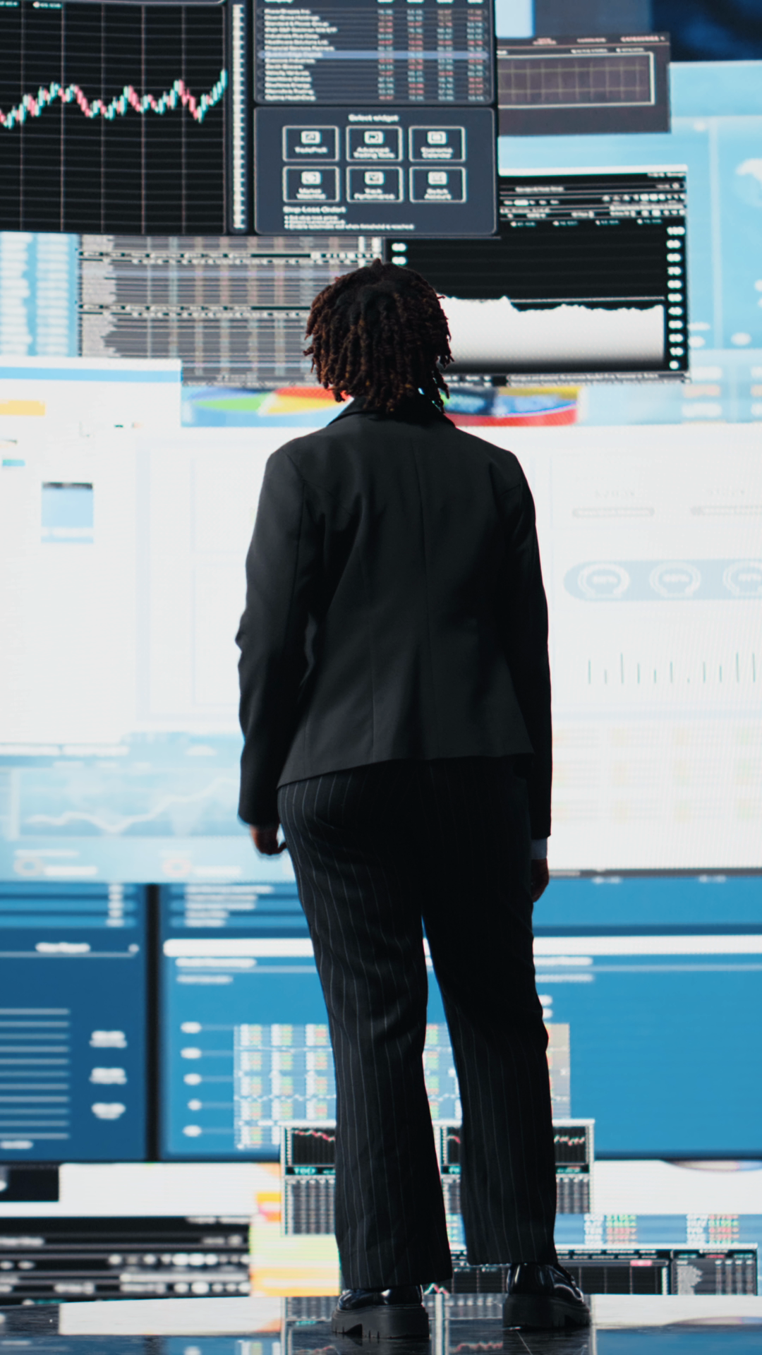 Vertical Video Business Expert Wearing Suit Stock Footage SBV-353220938 ...