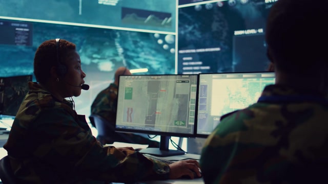 Emergency Dispatcher Monitor Stock Footage: Royalty-Free Video Clips ...