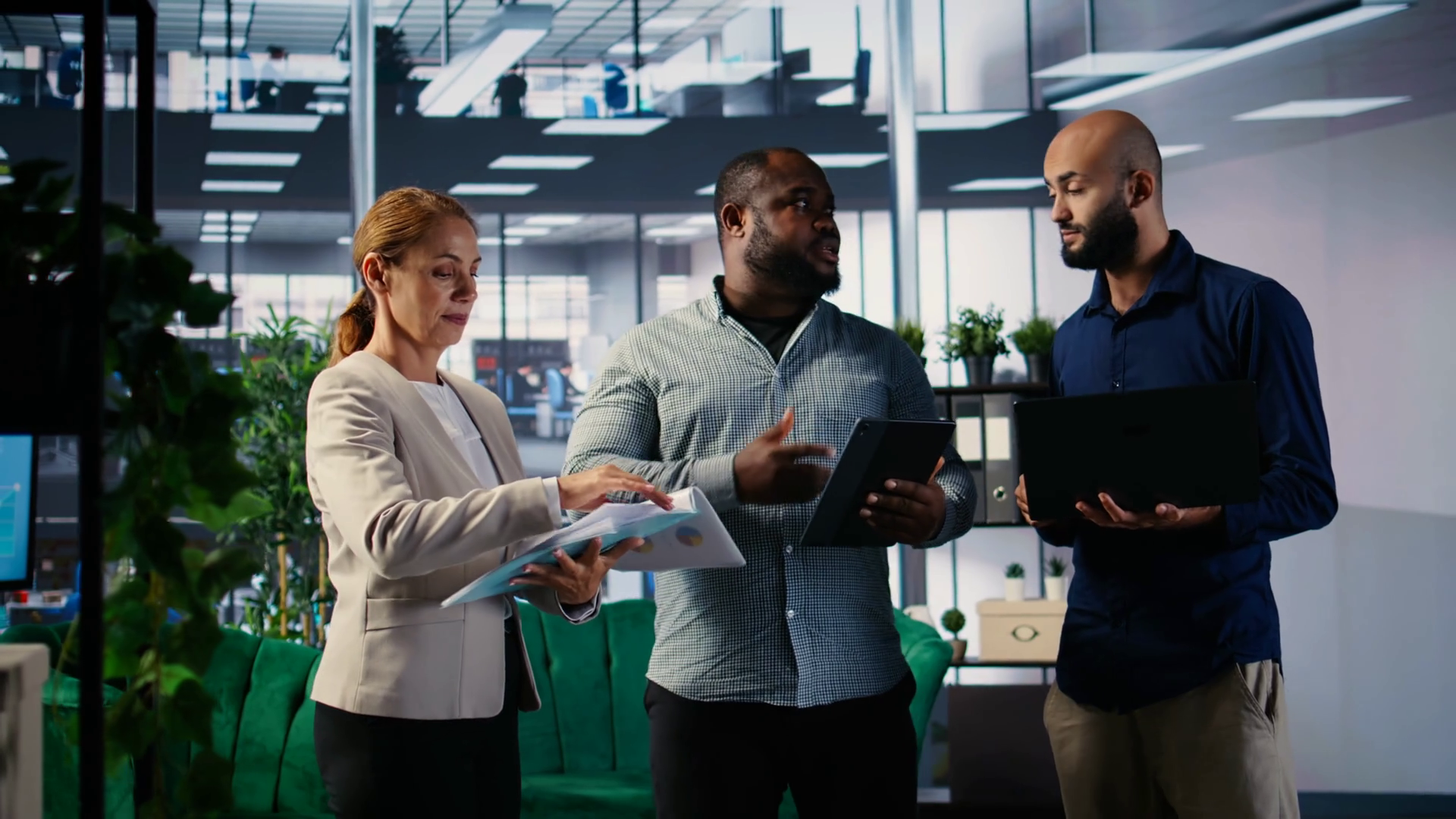 Multicultural Corporate Professionals With Stock Footage SBV-352176006 ...