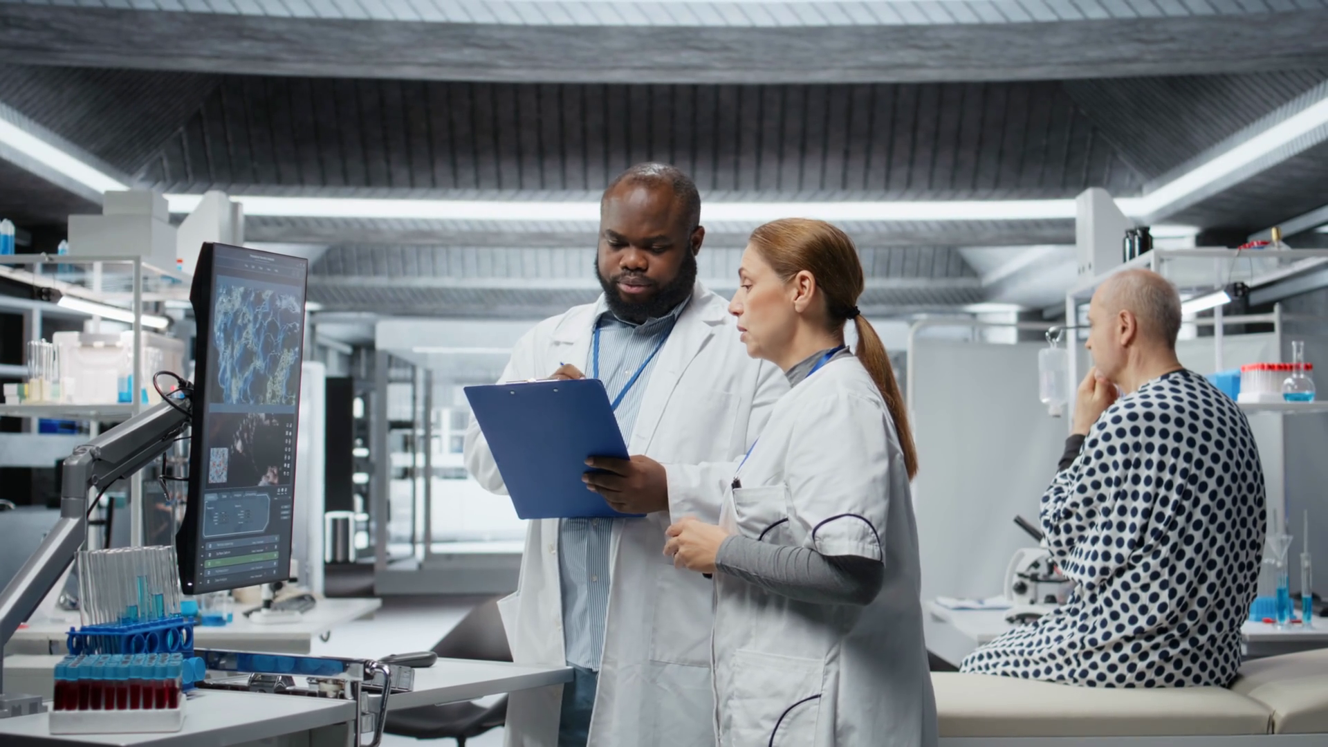 Doctors In Clinical Research Procedure Stock Footage SBV-352978717 ...