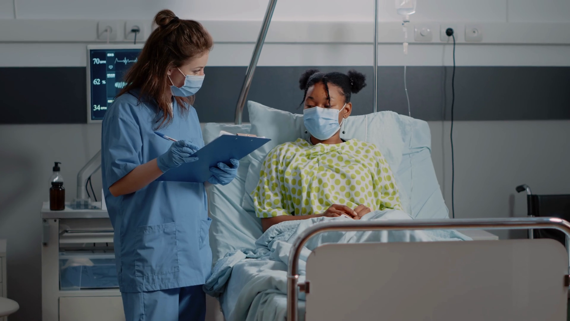 Medical Assistant Doing Consultation With Stock Footage SBV-346697590 ...