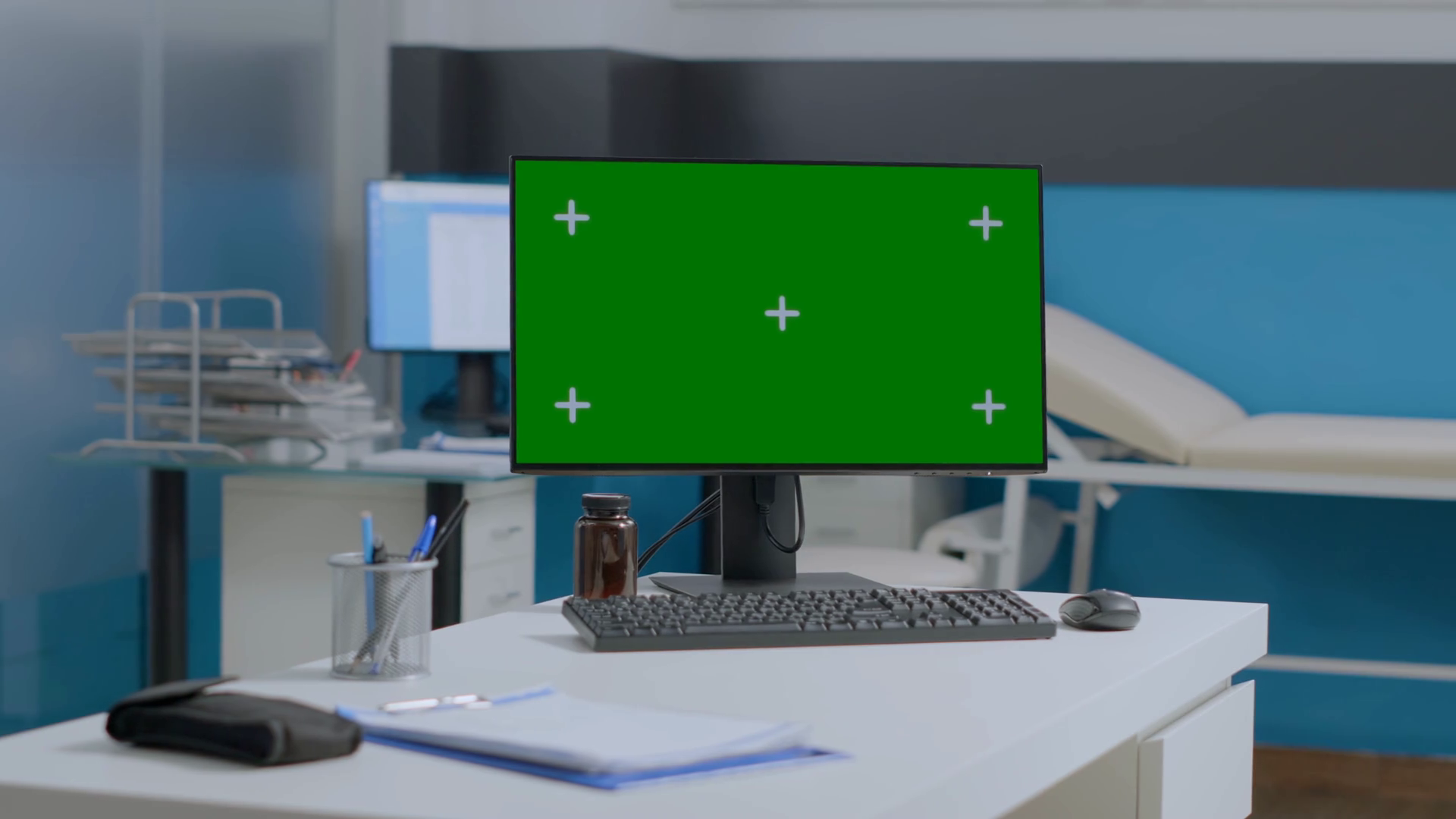 Empty Hospital Office Equipped With Mock Up Stock Footage SBV-346707490 ...