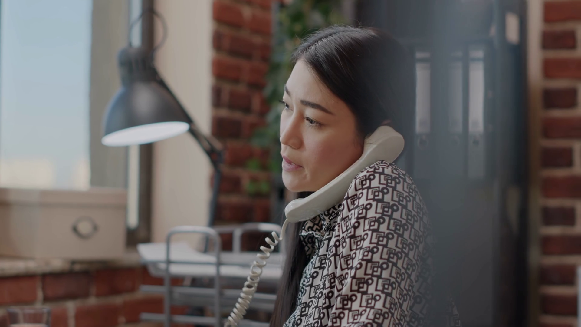 Close Up Of Employee Talking On Phone Call Stock Footage SBV-346724559 ...