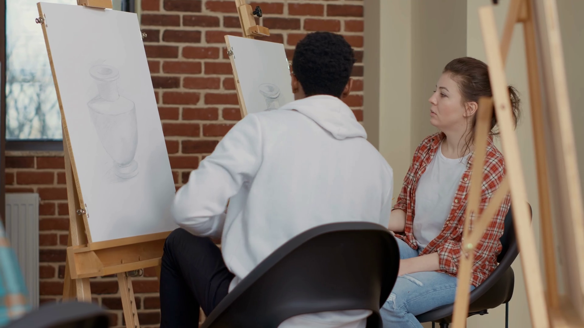 Diverse Team Of Students Drawing Inspiration Stock Footage SBV ...