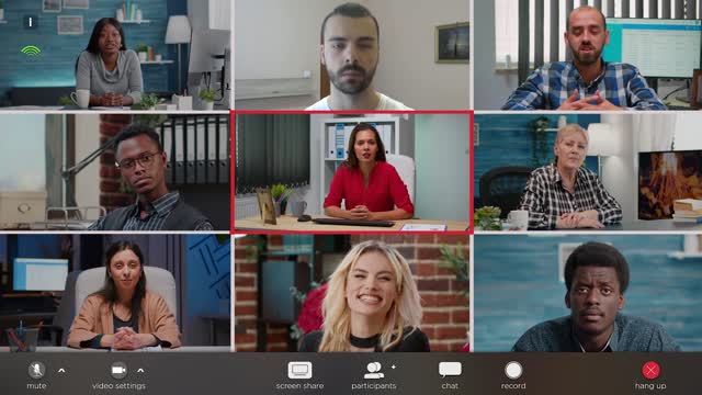 Zoom Meeting Screen Stock Footage: Royalty-Free Video Clips - Storyblocks