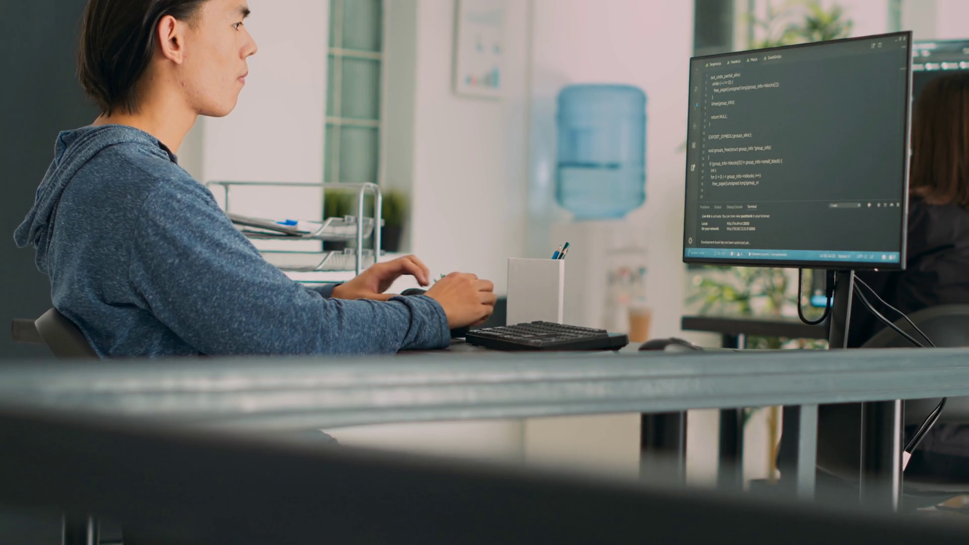 Software Engineer Working On User Interface Stock Footage SBV-347413571 ...